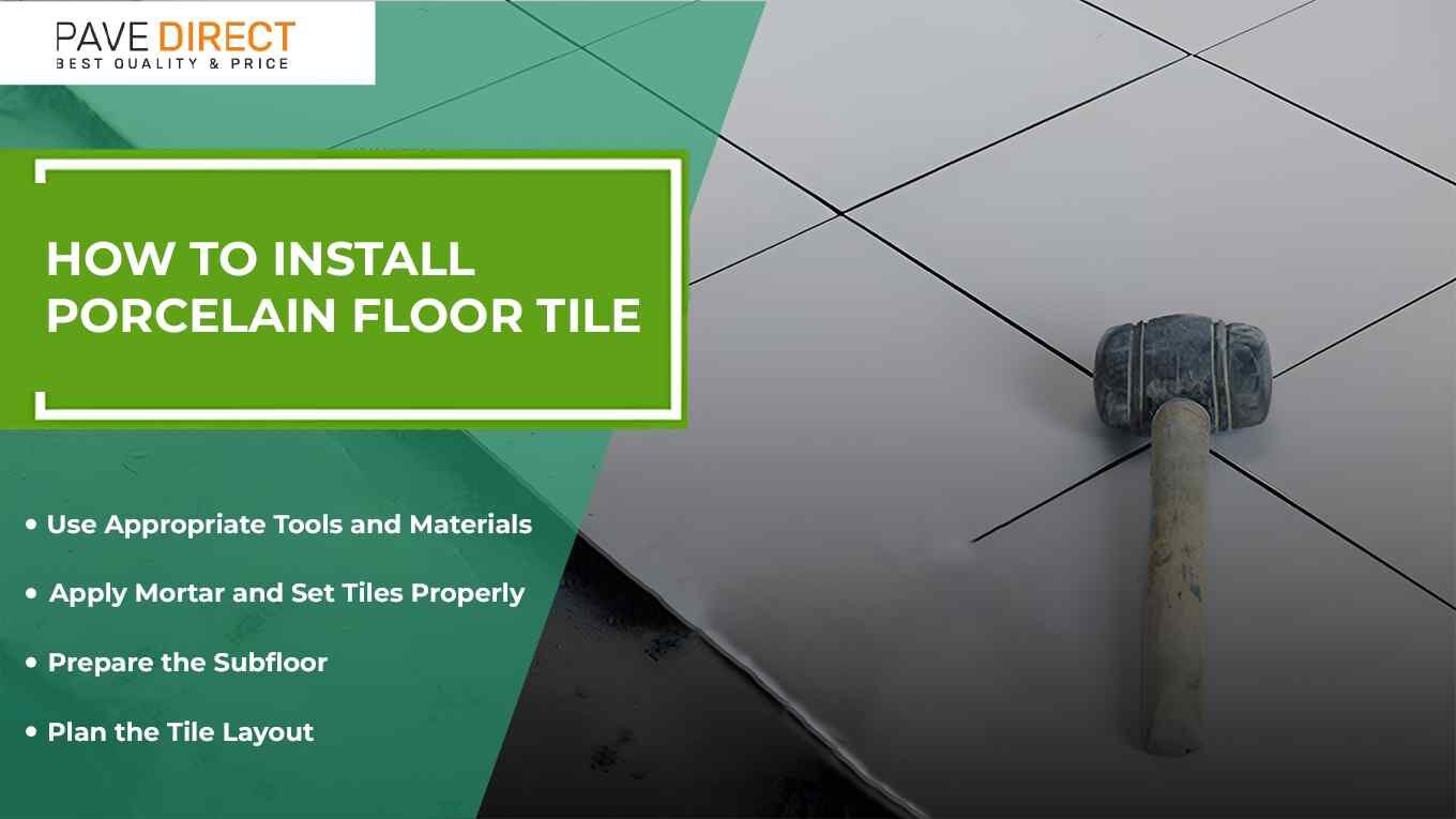 How To Install Porcelain Tile Floor How To Lay Chequered Tiles